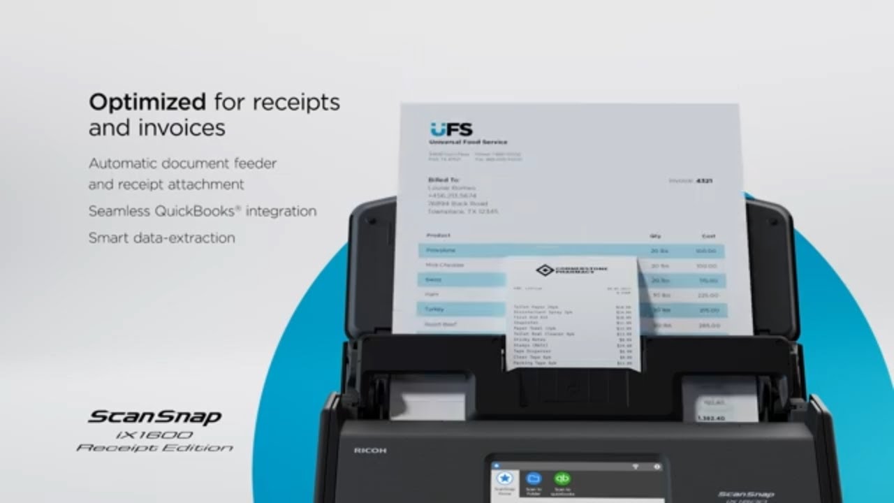 Effortlessly Manage Receipts with ScanSnap iX1600 Receipt Edition ...
