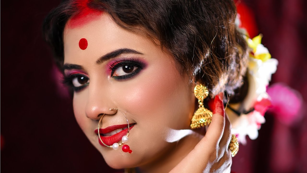 Bengali bridal look || make-up project || HD water resistant makeup ...