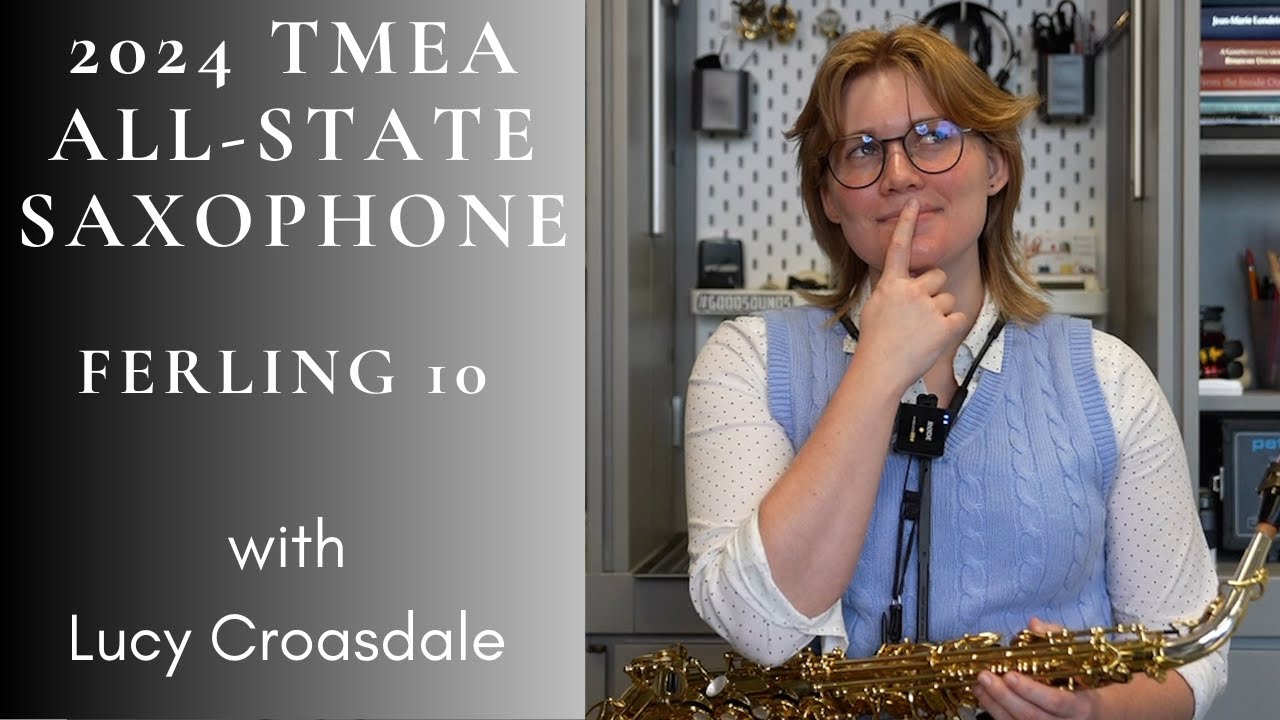 2024 TMEA All-State Saxophone Etude Ferling 10, Alto Tenor Baritone ...