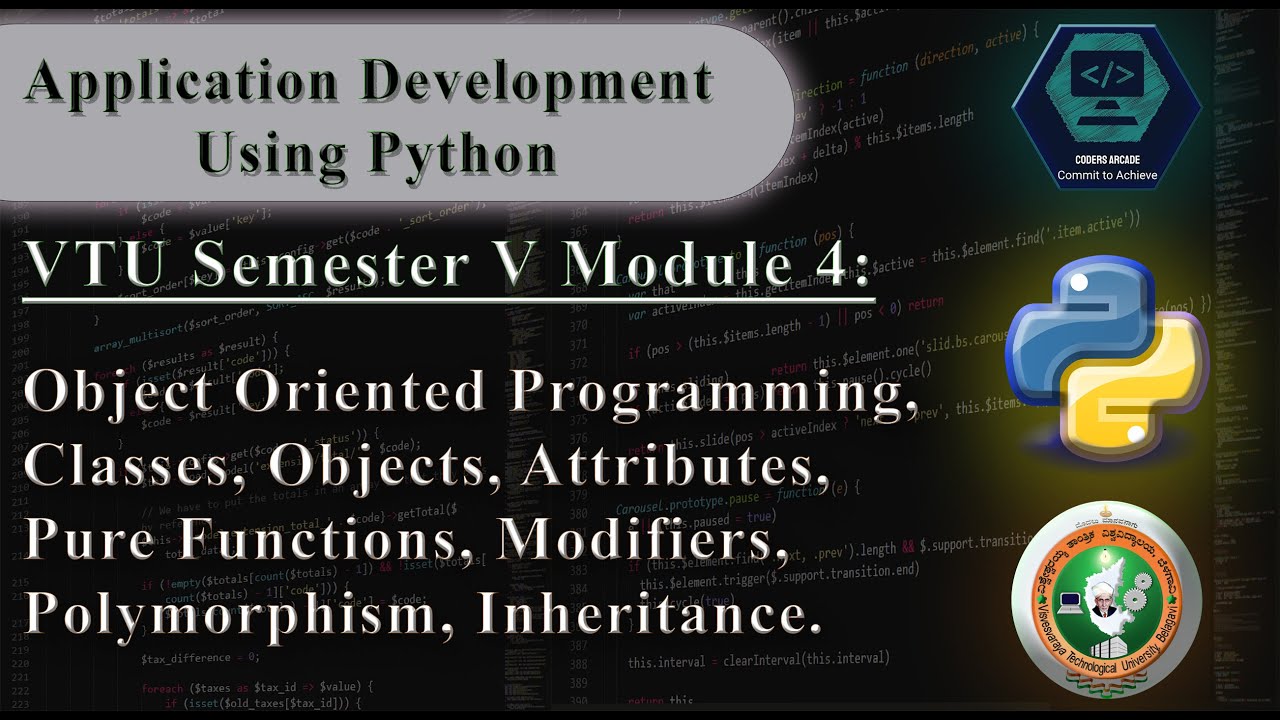 Application Development Using Python Vtu 5th Sem Vtu Module 4 9698