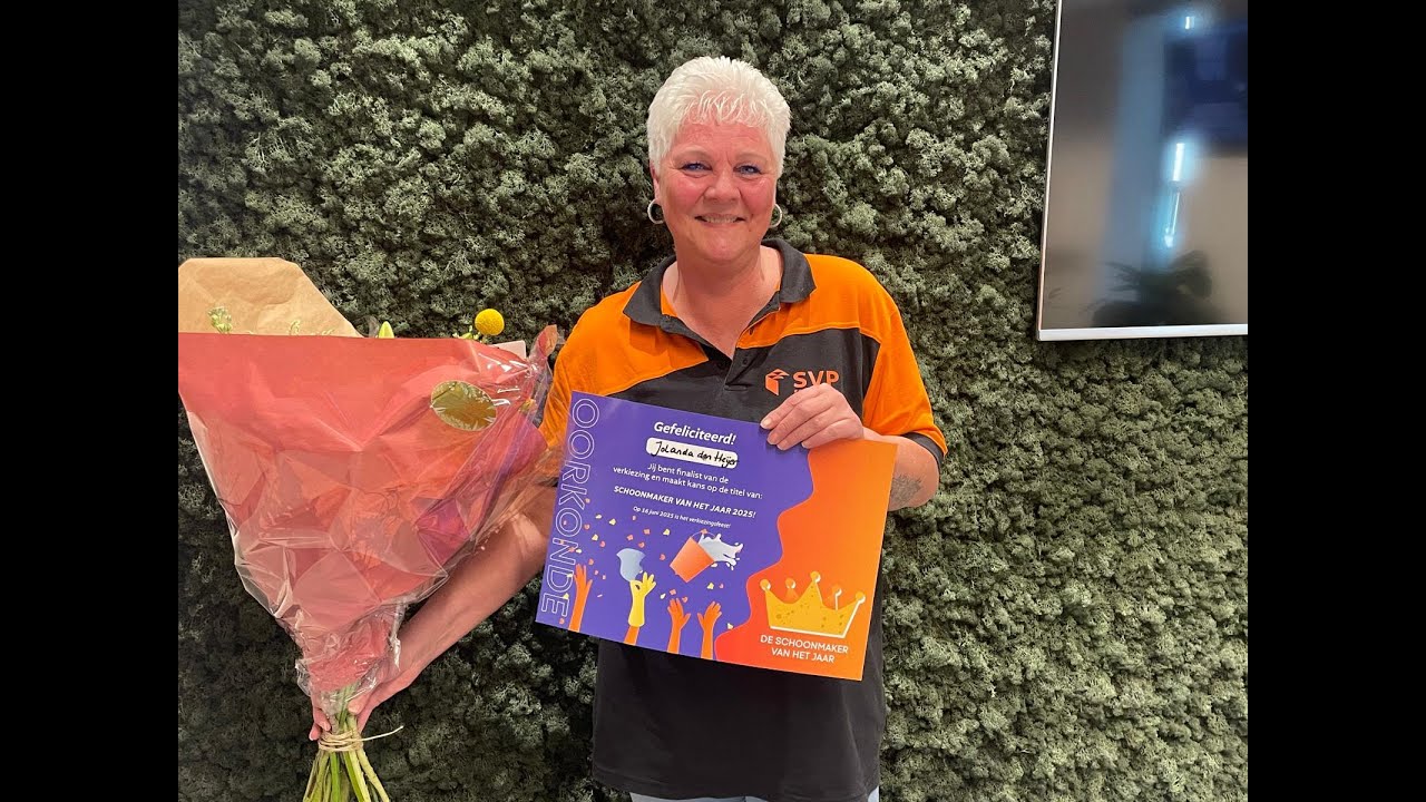 Schoonmaker van het Jaar 2025 Jolanda den Heijer van SVP Schoonmaak ...