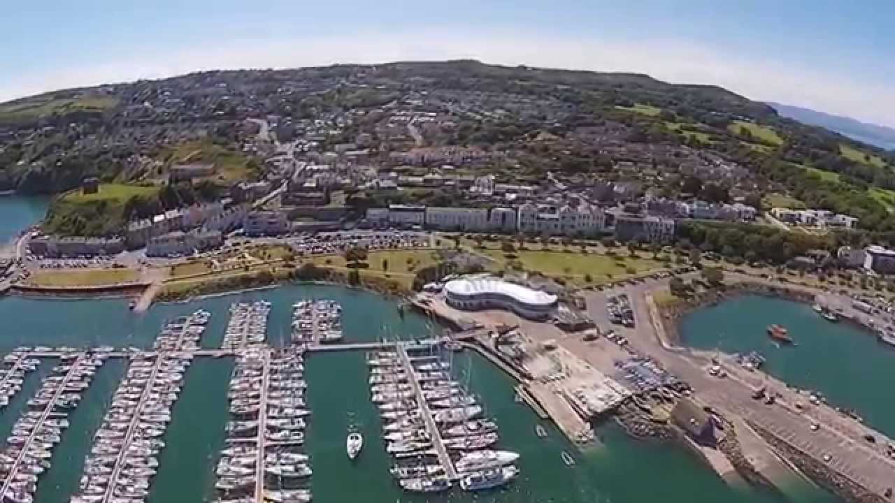 Flying Over Howth Harbour - YouTube