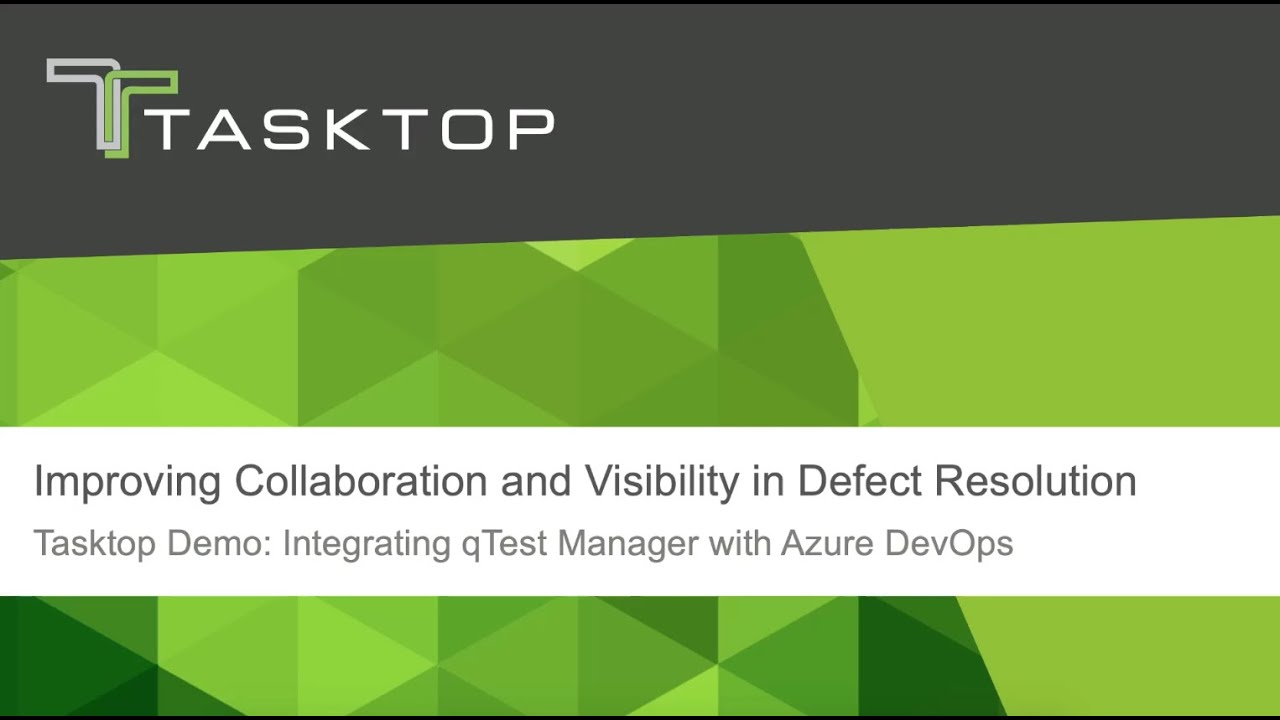 Tasktop Hub Demo - qTest Manager and Azure DevOps - YouTube