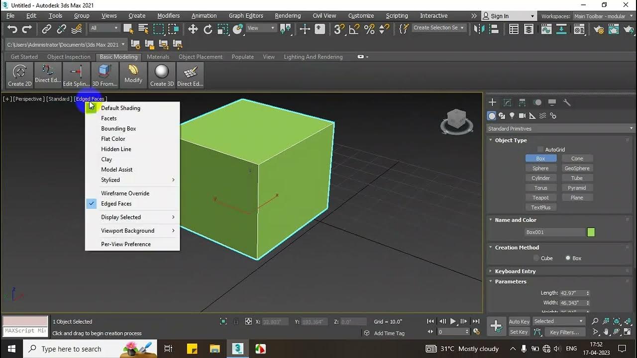 user interface in 3ds max| 3ds max class 1| #3dsmax #viral #3ds #youtubeshorts #shorts #youtube ...