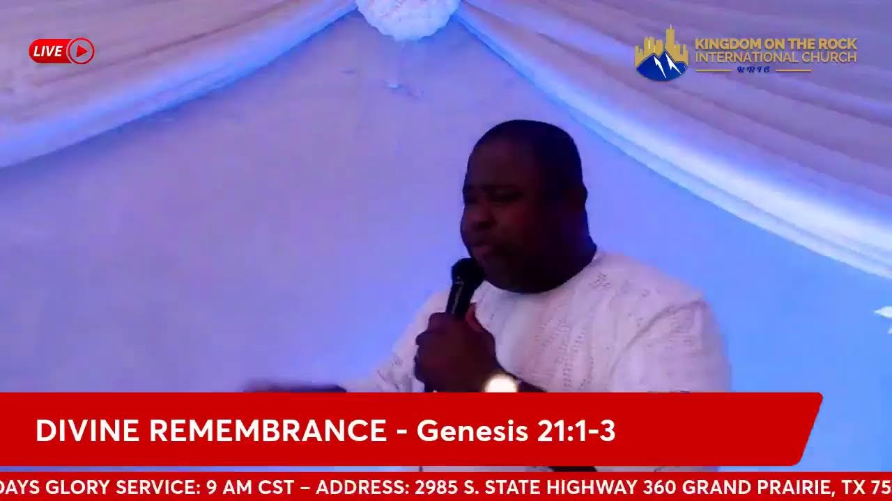 DIVINE REMEMBRANCE | SUNDAY GLORY SERVICE | 07-07-2024 - YouTube