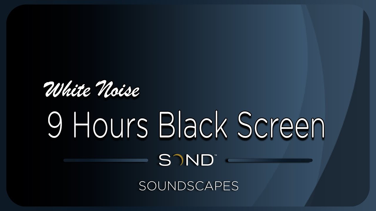 White Noise Loop Black Screen no Ads | Sond Sleep, Brown, Pink Noise ...