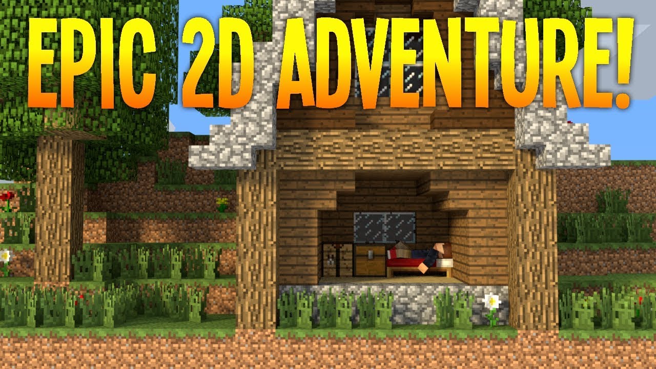 Minecraft: EPIC 2D ADVENTURE! -Puzzles And Decisions! -Custom Map ...