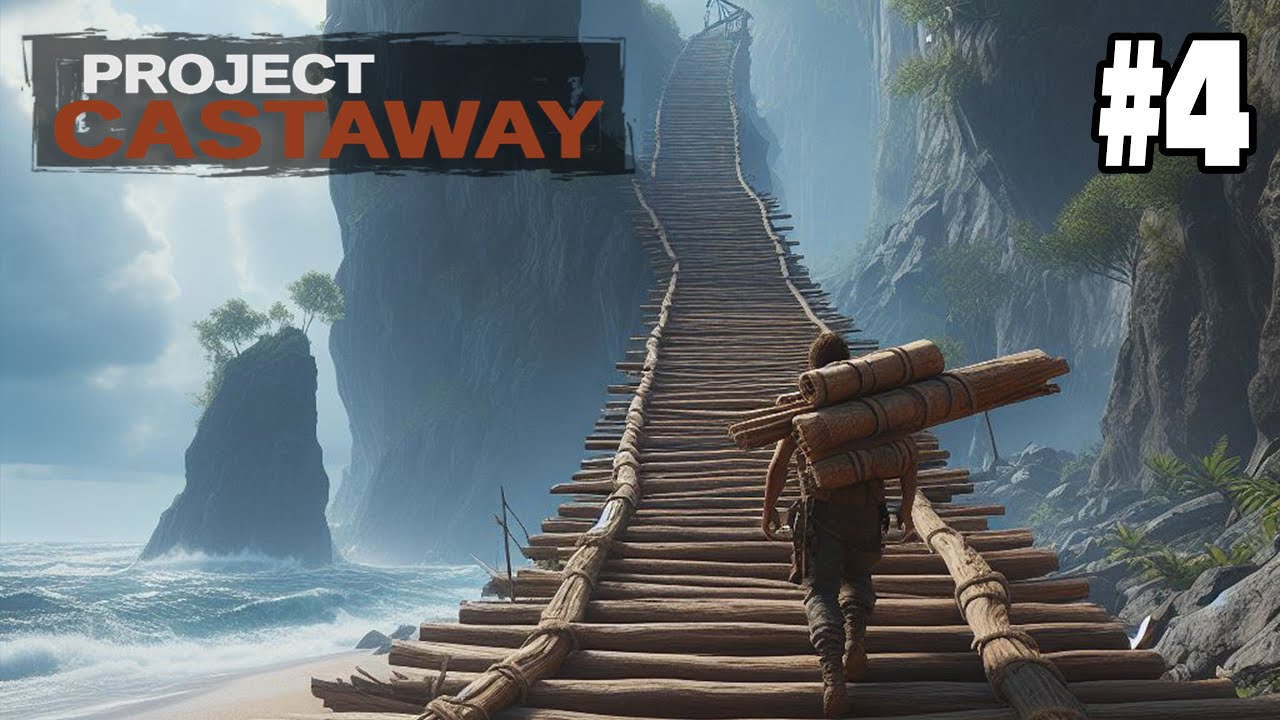 Ich BAUE eine GIGANTISCHE Treppe 😮 HOCH zur KLIPPE & PLANE mein ZUHAUSE ...