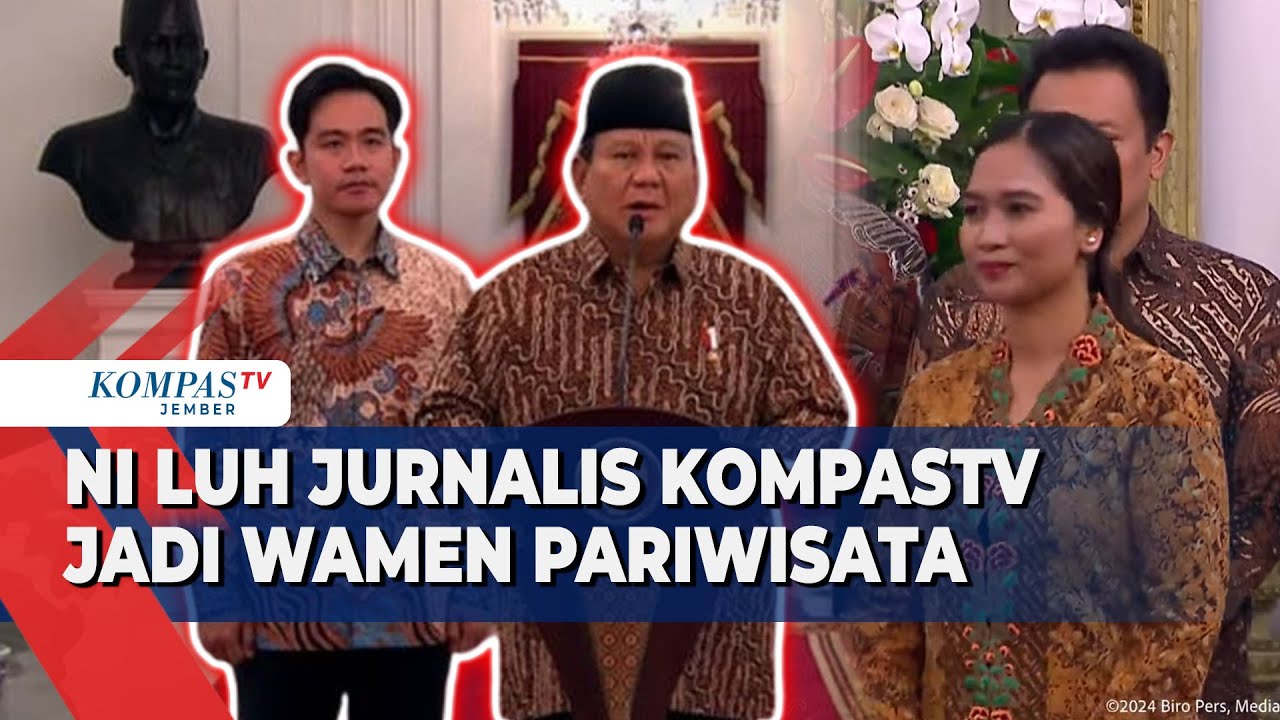 Kejutan di Kabinet Baru: Ni Luh Puspa Ditunjuk Jadi Wamen Pariwisata - YouTube
