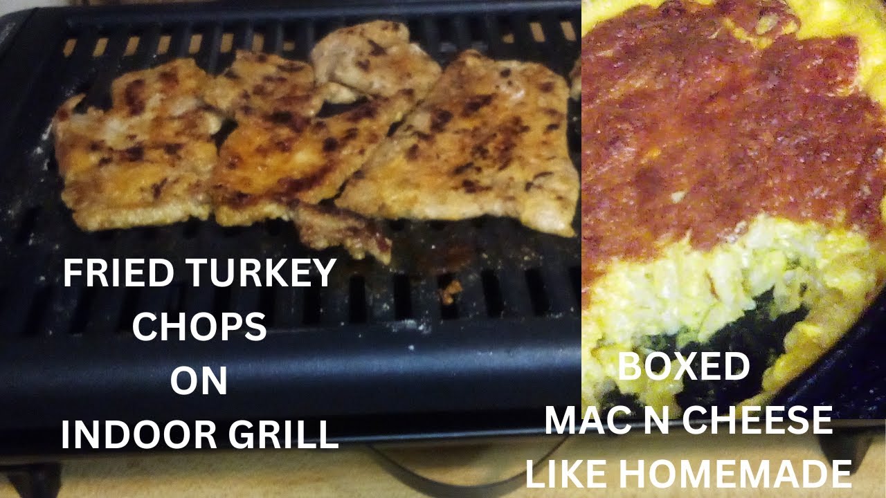 Fried Turkey Chops On Indoor Grill - YouTube