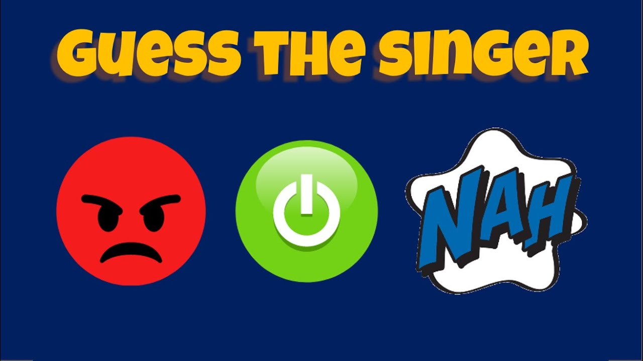 Guess the Singer by Emoji | Guess the Singer Emoji Challenge - YouTube