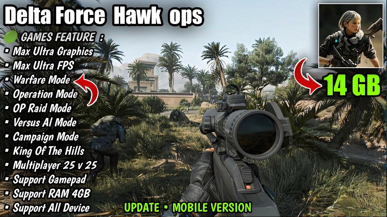 Delta Force Hawk Ops Mobile Indonesia | Tactical Warfare & Real-Time ...