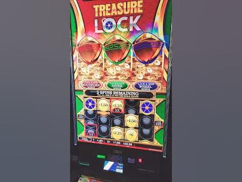 Mega Feature on Treasure Lock Slot Machine - YouTube