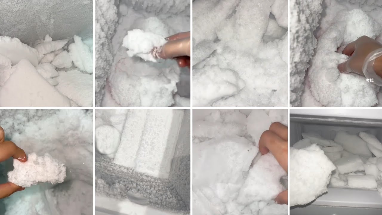 FREEZER FROST EATING / WHITE ICE EATING / ASMR - YouTube