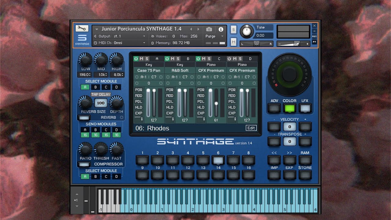 Junior Porciuncula-Synthage 1.4-采样合成器音源--VST-音色库-软音源-编曲-混音 - YouTube