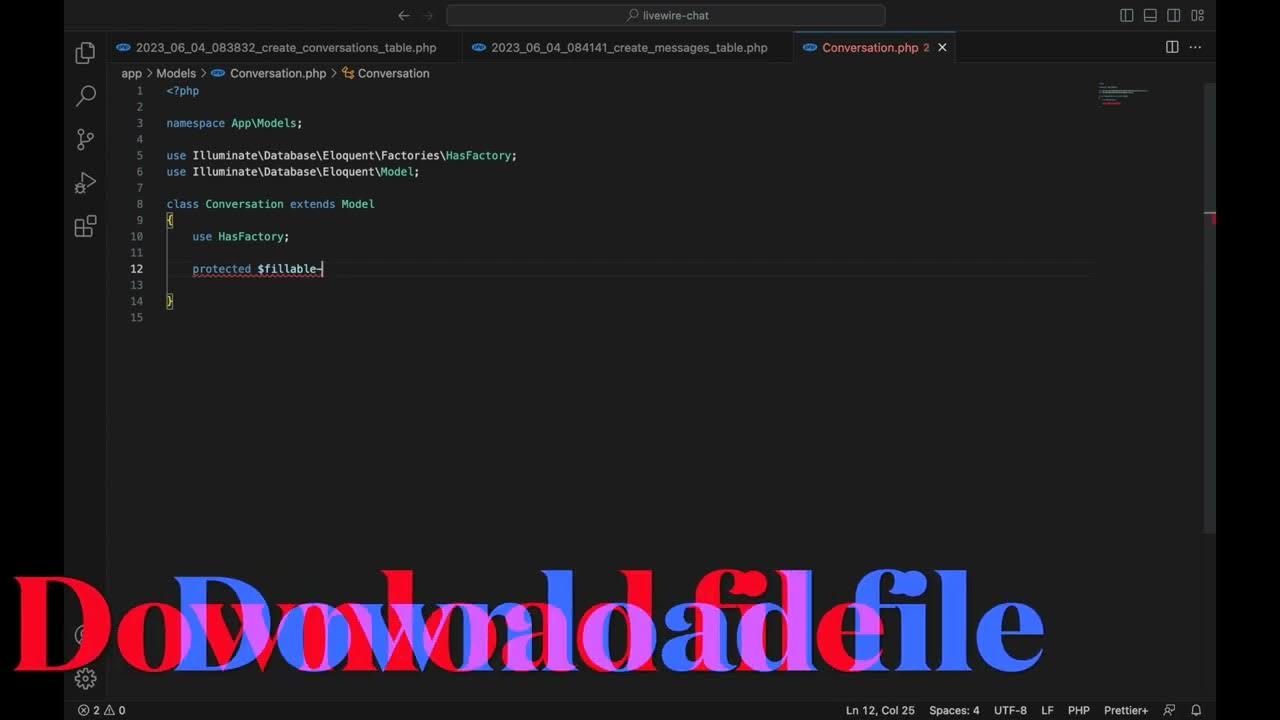 15 Conversation Relationship Laravel Livewire Realtime Messaging Application Tall Stack