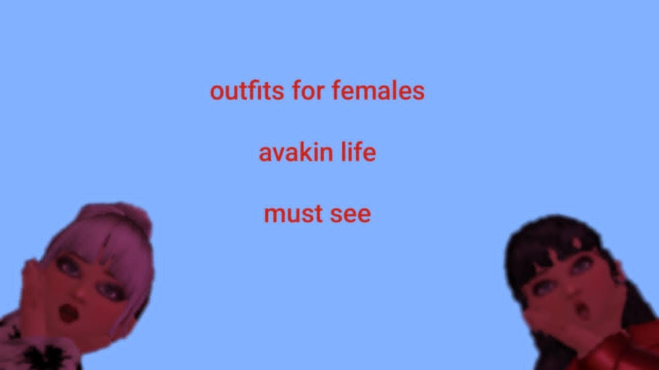 avakin life female outfits ideas - YouTube