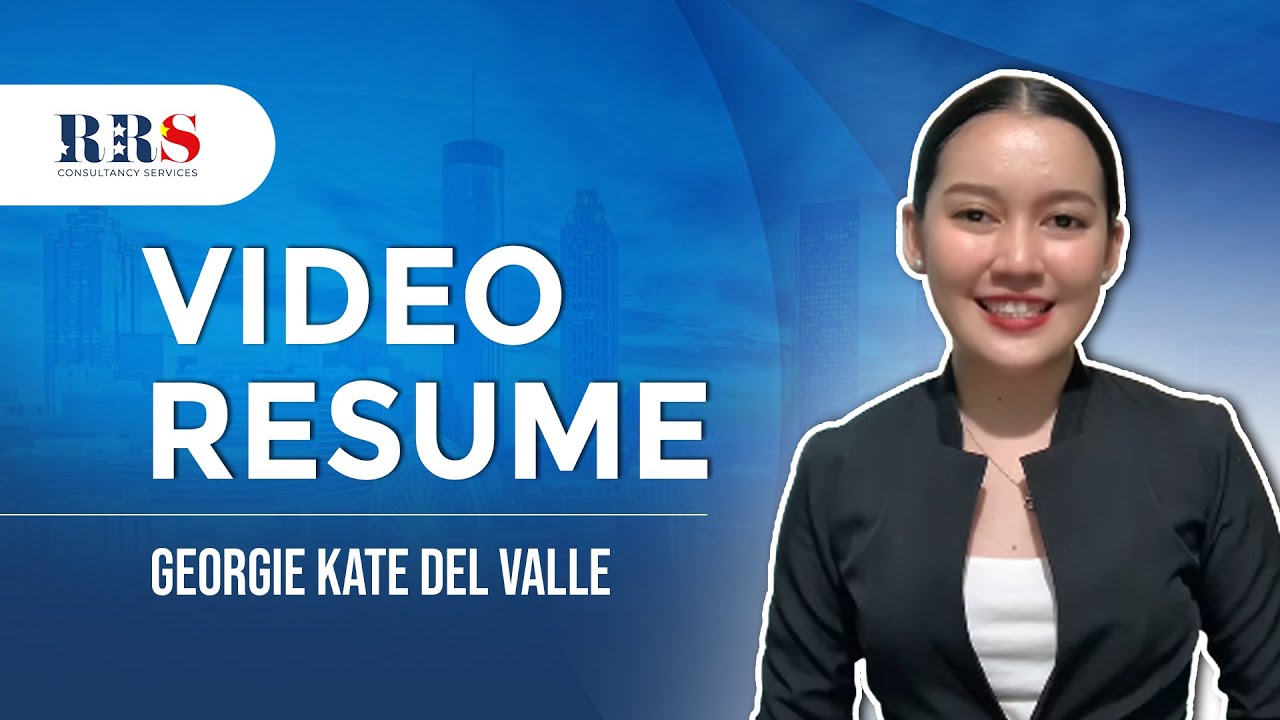VIDEO CV - (DEL VALLE, GEORGIE KATE) - YouTube