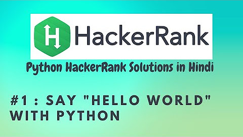 Python HackerRank Solutions in Hindi - YouTube