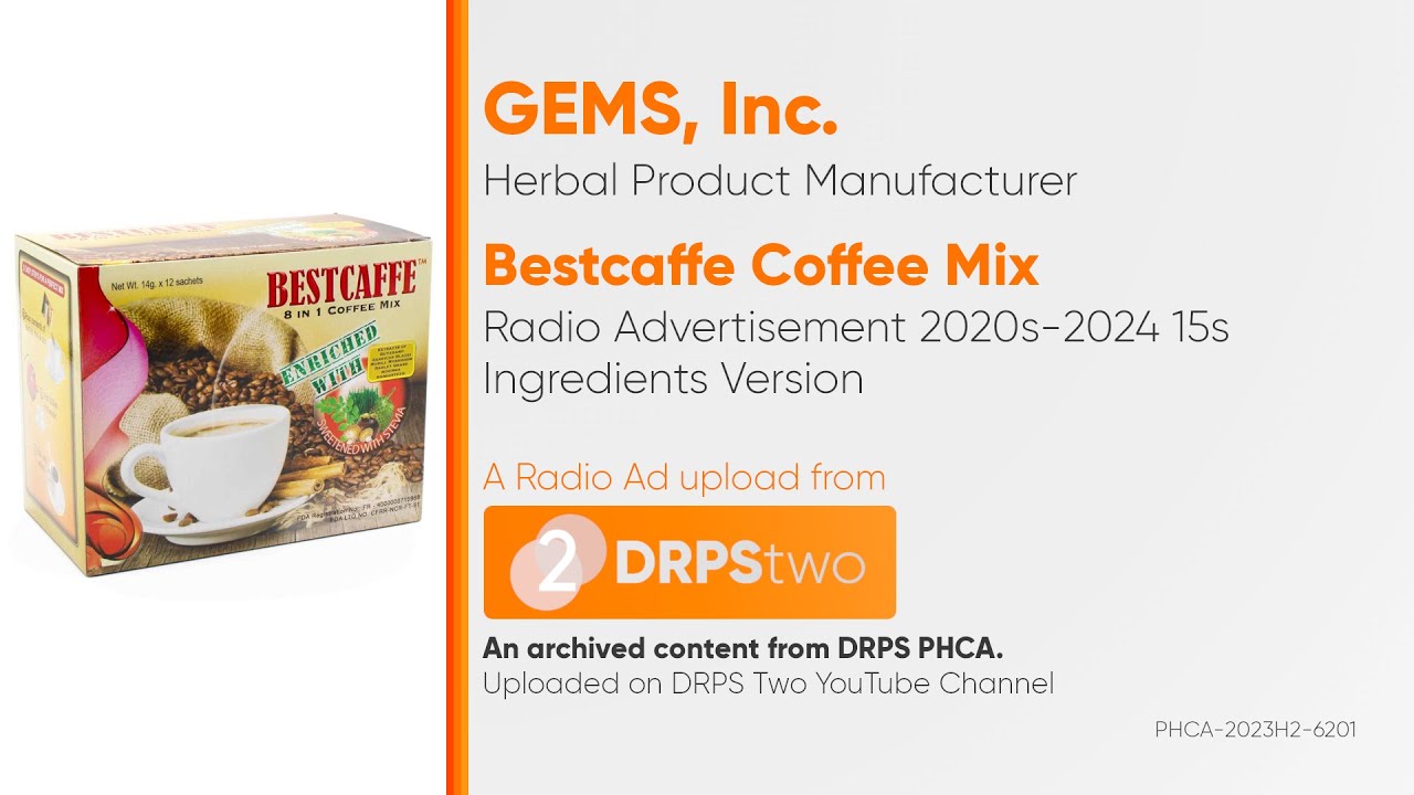 Bestcaffe Coffee Mix Radio Ad 2020s-2024 15s (Ingredients Version ...