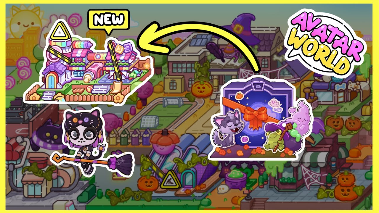 NEW HALLOWEEN UPDATE IN AVATAR WORLD! EXPLORE SPOOKY COSTUMES AND ITEMS ...