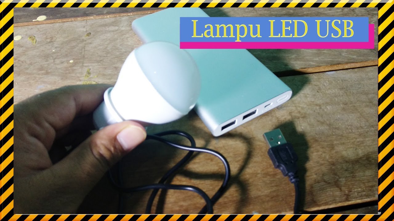 LAMPU USB LED UNTUK EMERGENCY KETIKA MATI LAMPU - YouTube