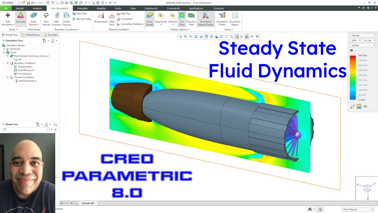 Creo Parametric 8.0 - Steady State Fluid Dynamics (CFD) in Creo ...