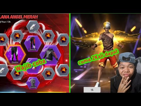 Spin² angel merah dan emote terbang terbaru #freefire #garenafreefire ...