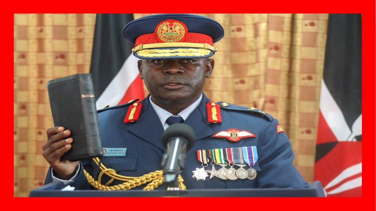 Oath and Swearing-in of Brigadier John M. Omenda as Commander of Kenya ...