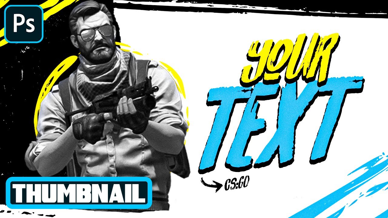 CSGO Photoshop Thumbnail Template * FREE * #11 - YouTube