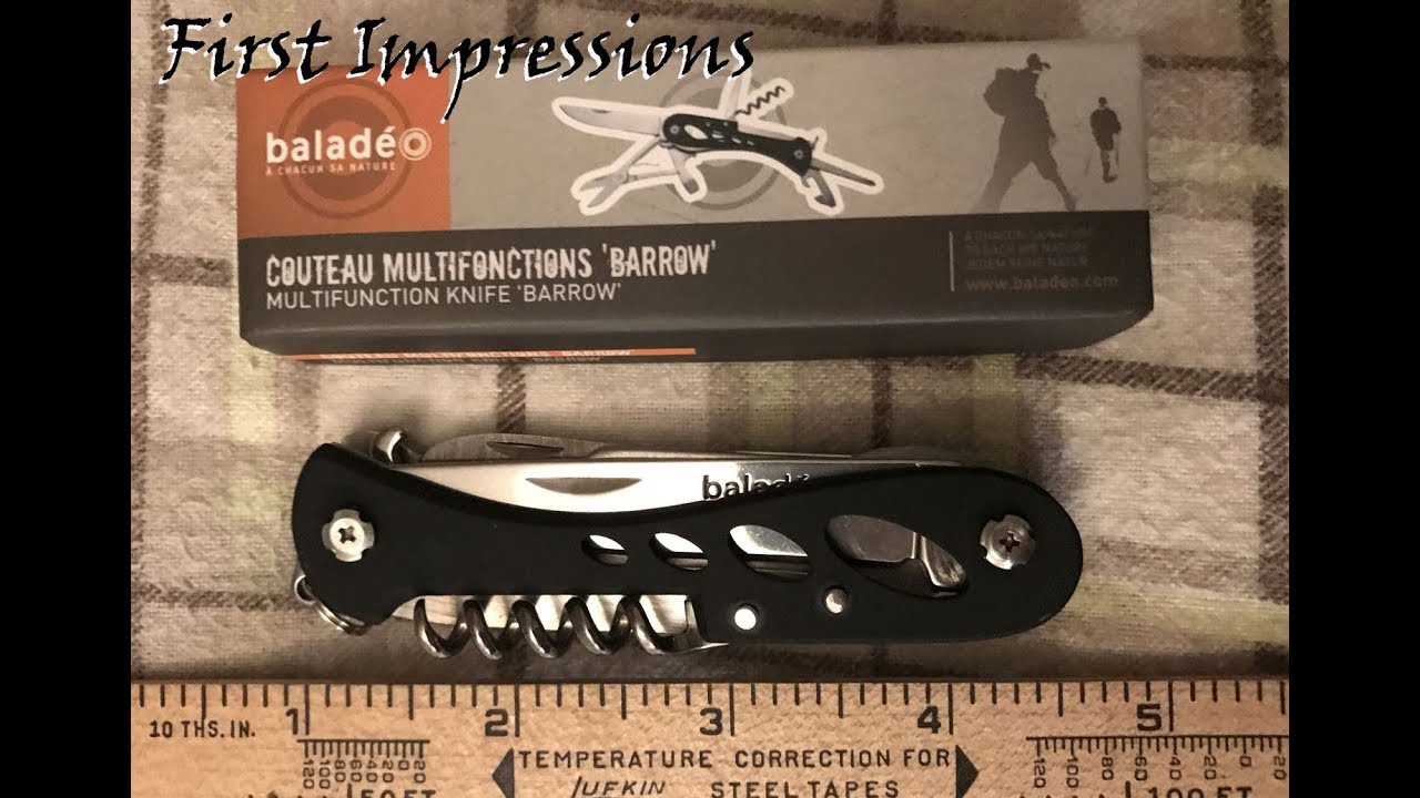 Review of Baladeo's Barrow ECO097 multi-function knife - YouTube