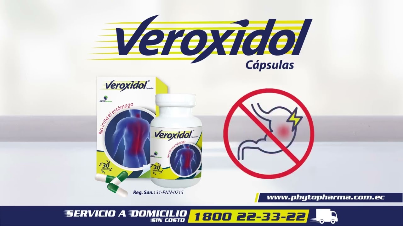Veroxidol cápsulas alivio inmediato para todo tipo de dolor - YouTube