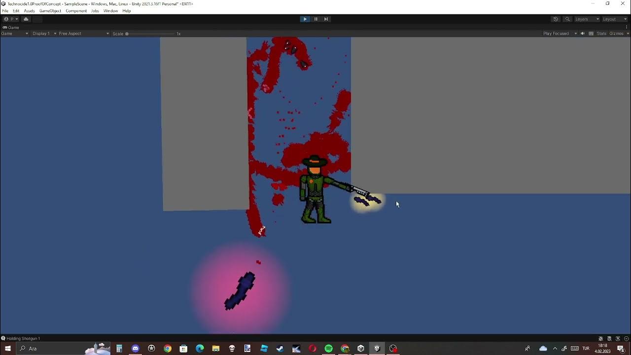 Technocide Dev Log #4 -- Hatfix, Shotgun, Unity Particle System Abuse (copyright UPSA) - YouTube