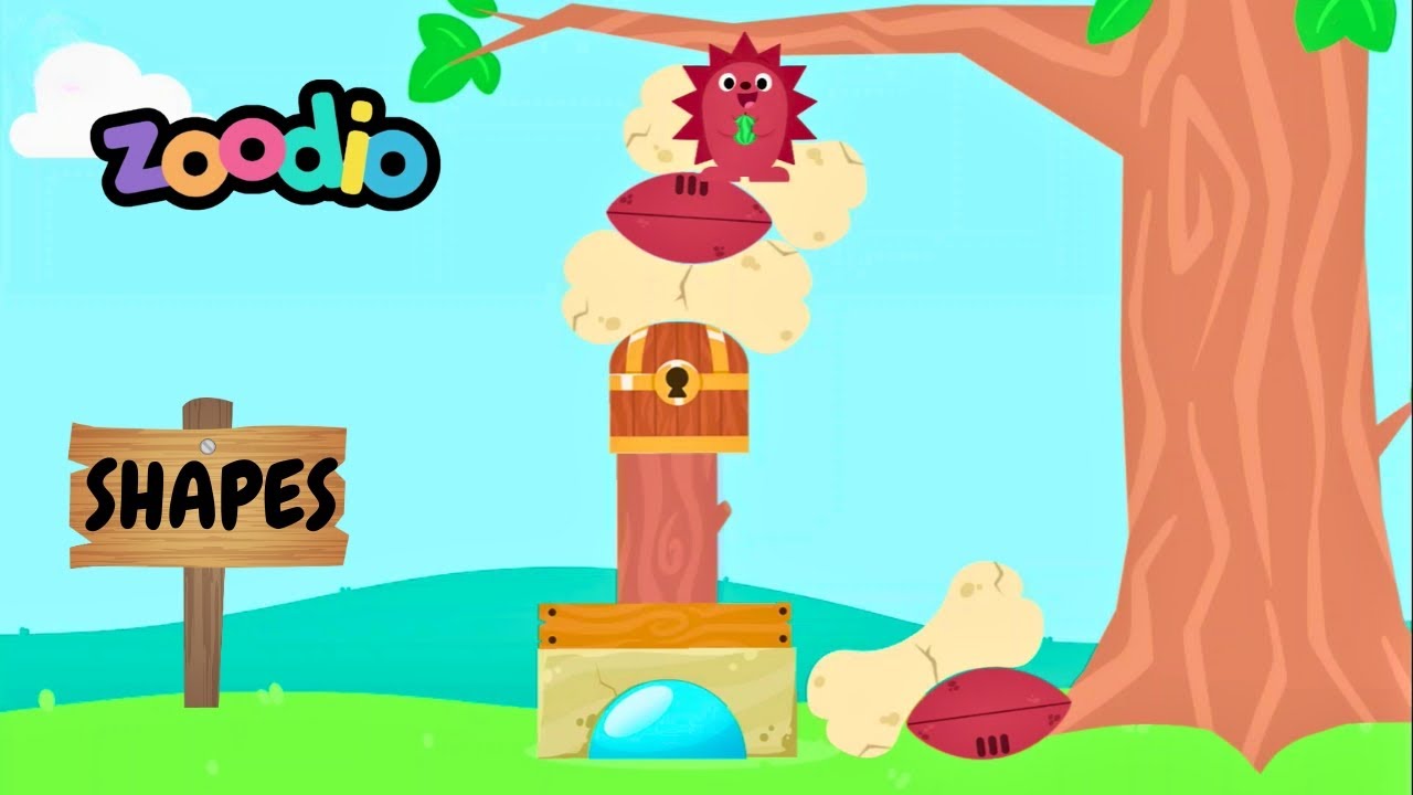 Help Hope Reach the Fruit! Tower Up the Shapes | Zoodio World: Kids Fun ...