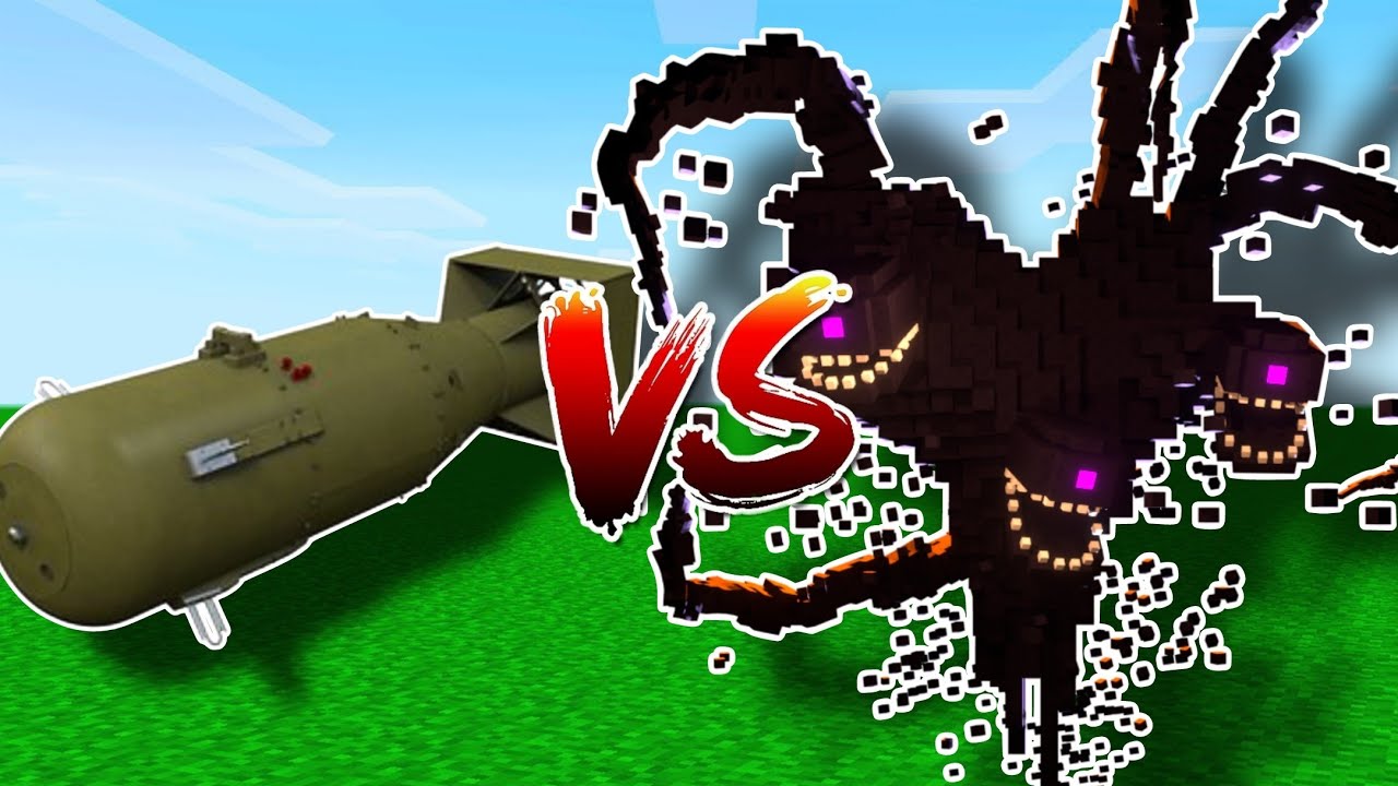 Nuke vs Wither Storm (Simple Nuke ADDON & Decayed Reality ADDON in ...