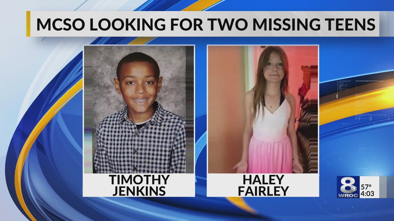 Two teens missing from the Town of Perinton - YouTube