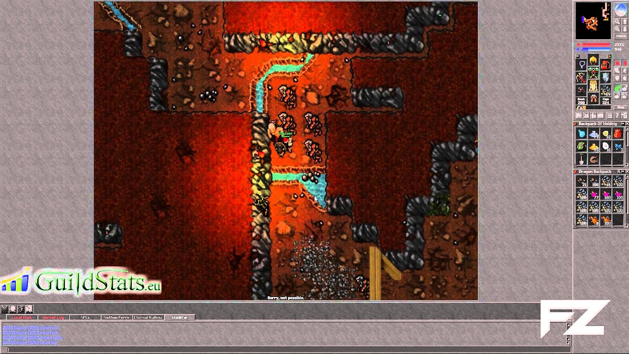 Tibia guia level up 30- 45 Paladin e Knight. - YouTube