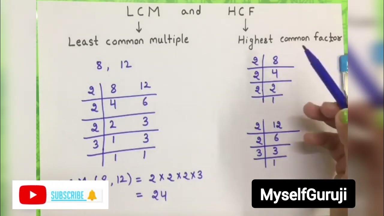 How to solve and find HCM or LCM | class 4th, 5th lcm and hcm solution | Lcm and Hcf ...