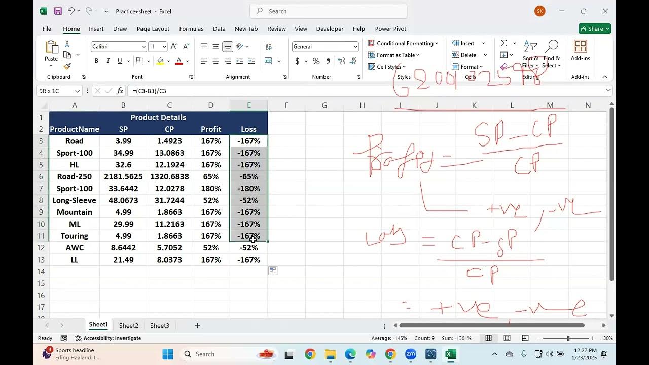 Basic Formula in Excel( Part-2) - YouTube