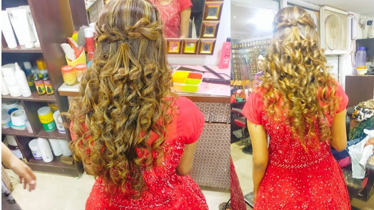 Trending Party Hairstyle Simple Easy front Braid Style ! Party ...