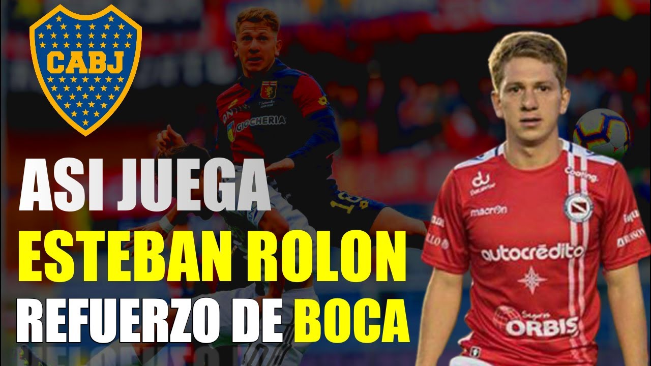 ASI juega ESTEBAN ROLON | Nuevo REFUERZO de BOCA | 2021 - YouTube