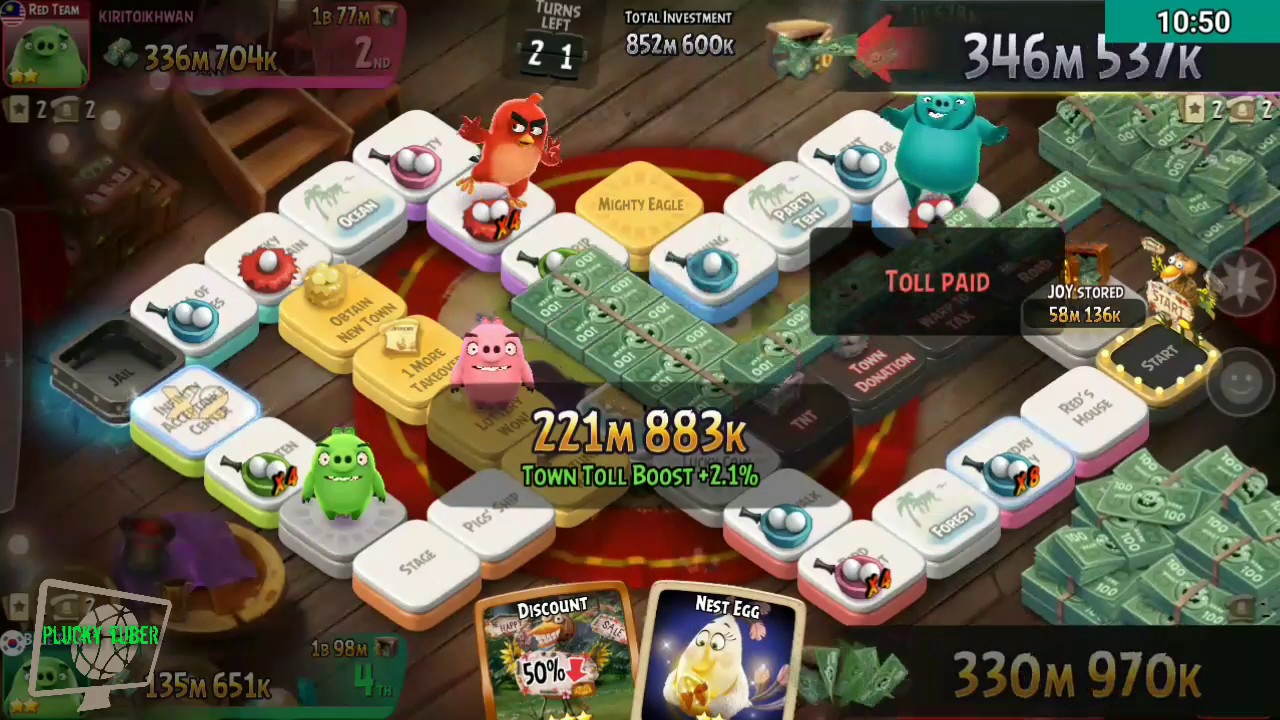 Angry birds : DICE Gameplay Total match android - YouTube