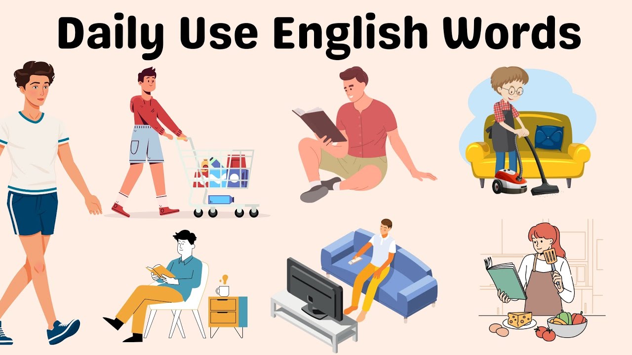 Daily Use English Vocabulary | English Practice Time | Daily Routine ...
