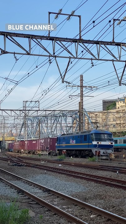 (貨物列車) 2024/05/24 1084レ EF210-353 + コキ20B (大阪タ〜仙台タ) #Shorts - YouTube