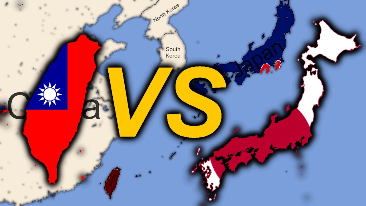 Japan vs Taiwan | Country vs Country Simulation Animation - YouTube