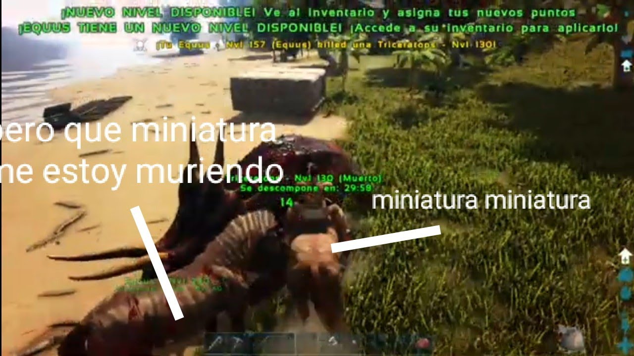 pero que miniatura,me estoy muriendo/ark survival evolved - YouTube