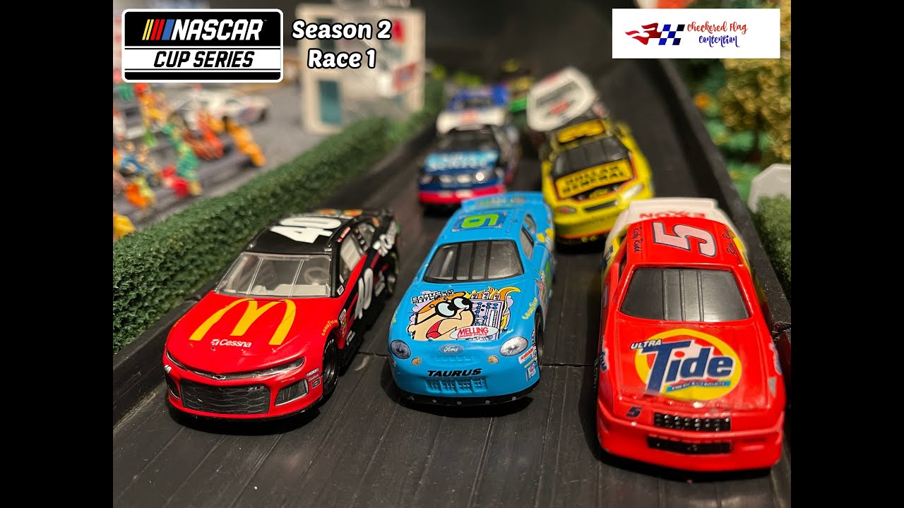 NASCAR Diecast Racing - Season 2: Race 1 - YouTube