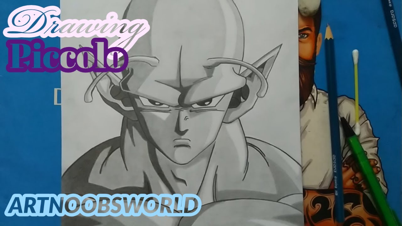 Drawing Piccolo | Dragon Ball Z | Anime Drawing - YouTube