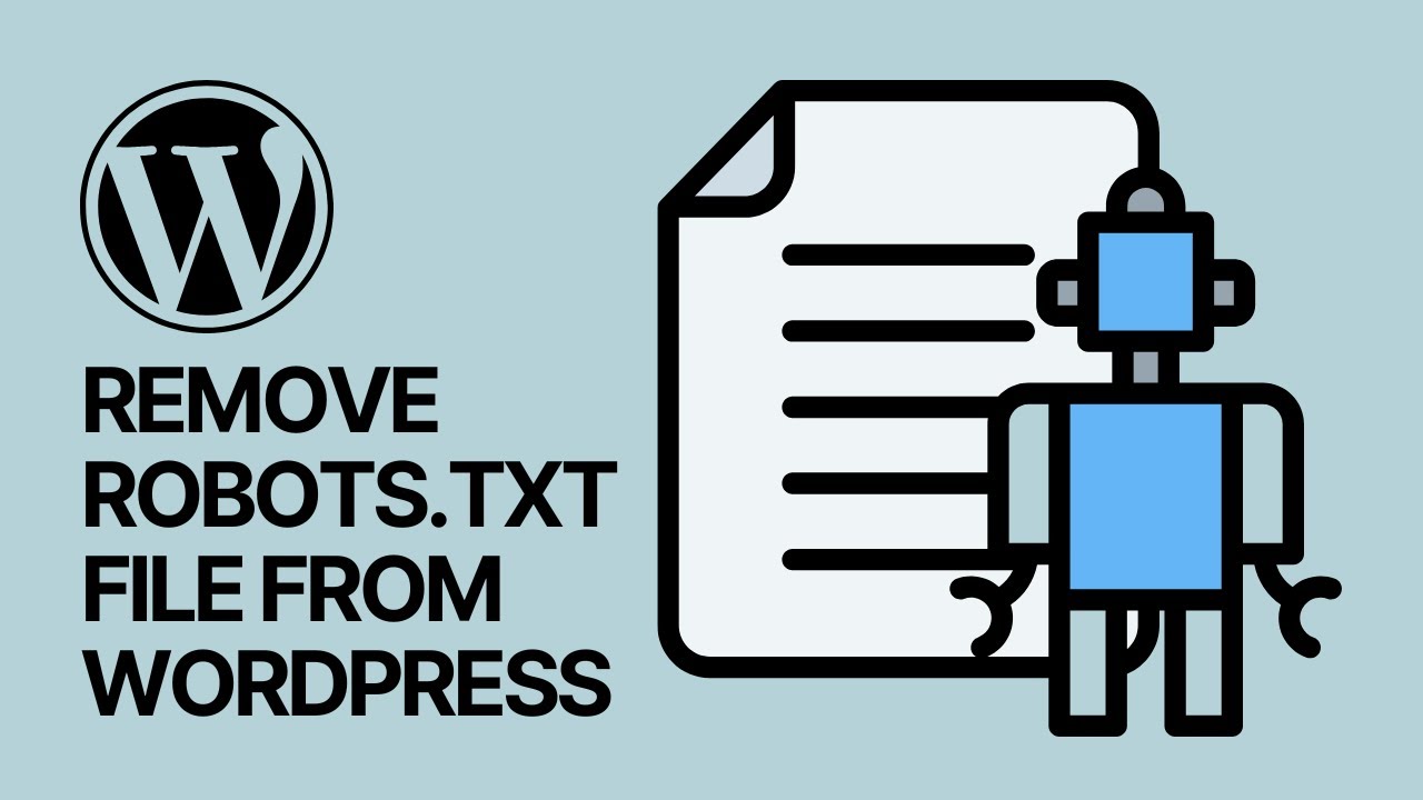 How to Remove Robots.txt File from WordPress? 🤖📝 - YouTube