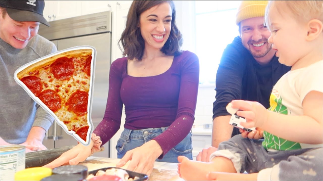 MAKING PIZZA FROM SCRATCH! - YouTube